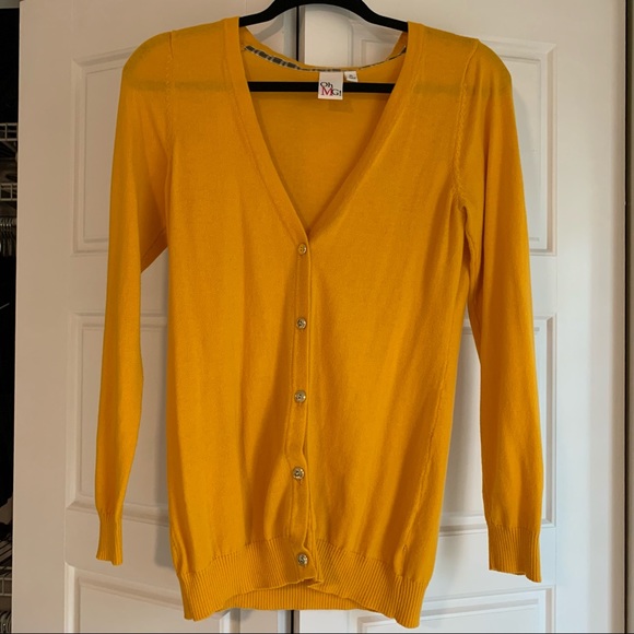 Sweaters | Bright Yellow Button Front Cardigan | Poshmark